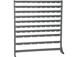 4021508570426 - Kleinteileregal Breite 1020 mm ohne Sichtlagerkästen HxT 1110 x 235 mm kaiserkraft