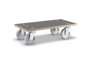 4001073381030 - Transportroller MaxiGRIP rechteckig mit FSC®-Zertifizierung LxBxH 575 x 300 x 150 mm Tragfähigkeit 500 kg Wagner