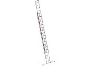 4035209004210 - Alu-Seilzugleiter 2-teilig ausziehbar inkl Traverse 2 x 18 Sprossen Layher