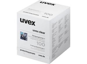 4031101125831 - Feuchtreinigungstücher 9963005 Inhalt pro Box 100 Tücher für Sichtscheiben Uvex