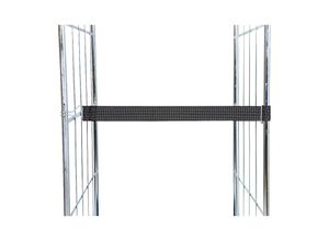 4260633270782 - Select Spannband gummitex® BASIC für Rollboxen BASICline Spannweite 750 mm 1 Drahthaken & 1 Drahtöse UV-beständig L 560 x B 50 mm PE-Fasern & Gummi dunkelgrau