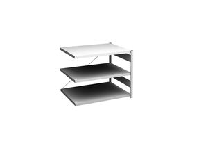 4250623775076 - Sideboard-Steckregal lichtgrau Höhe 825 mm 3 Böden Anbauregal Bodentiefe 800 mm Fachlast 130 kg hofe