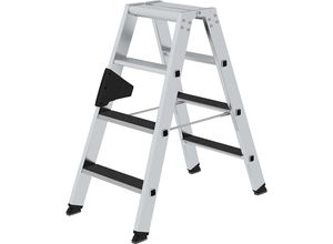 4031405416376 - Munk Günzburger Steigtechnik MUNK Stehleiter beidseitig begehbar mit clip-step R13 2x4 Stufen