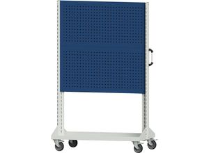 4014641241087 - Werkzeug- und Materialwagen Grundwagen mit 2 x 2 Lochplatten Länge 1250 mm blau ANKE