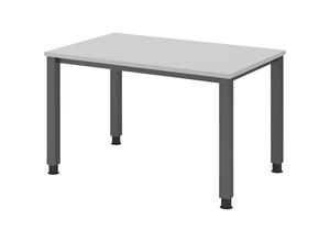 4032062311066 - HAMMERBACHER QS12 höhenverstellbarer Schreibtisch lichtgrau rechteckig 4-Fuß-Gestell grau 1200 x 800 cm