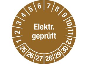 4061466088014 - Elektr geprüft Dokumentenfolie Ø 30 mm VE 10 Stk 25 - 30 braun kaiserkraft