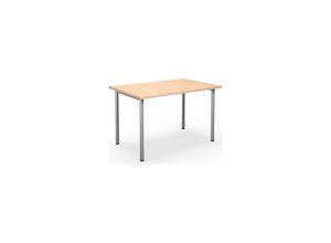 4061753261830 - Mehrzwecktisch DUO-C gerade Platte HxT 700 - 800 x 800 mm Breite 1200 mm Birke silber kaiserkraft
