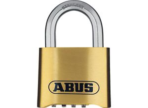4003318255434 - Zahlenvorhangschloss 180IB 50 b sb Schlosskörperbreite 52 mm Messing - Abus