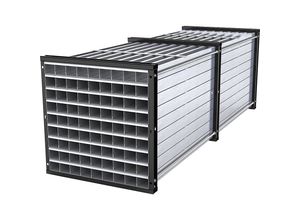 4251305418212 - eurokraft pro Wabenregal HxBxT 1000 x 1000 x 3000 mm 81 Wannen 9 x 9 Fächer