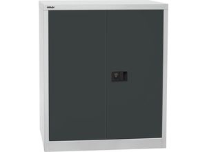 5020073748598 - Aktenschrank Universal E402A01525 Stahl abschließbar 2 OH 914 x 100 x 40 cm anthrazit lichtgrau 5020073748598 Bisley