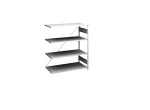 4250623775250 - Sideboard-Steckregal lichtgrau Höhe 1200 mm 4 Böden Anbauregal Bodentiefe 500 mm Fachlast 140 kg hofe