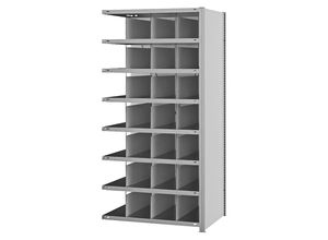4250623716093 - Fächer-Regal Regalhöhe 2000 mm Anbauregal Breite x Tiefe 1010 x 635 mm hofe