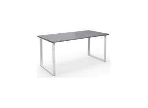 4061753263056 - Mehrzwecktisch DUO-O gerade Platte Tiefe 800 mm Breite 1600 mm lichtgrau   weiß kaiserkraft