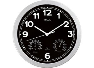 4002390065740 - Uhr MAULdrive 30RC Funkuhr silber Wanduhr Kunststoff Rahmen Ø 30cm 4002390065740 Maul