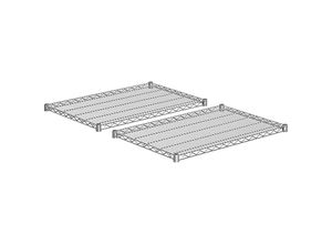 4260285071102 - Fachboden für Stahldraht-Gitterregal verchromt Fachlast 150 kg Breite 910 mm Tiefe 610 mm VE 2 Stk kaiserkraft