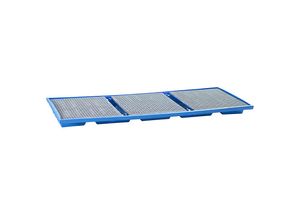 4055661005600 - Regal-Einhängewanne aus Polyethylen LxH 2680 x 180 mm Stahlgitterrost kaiserkraft