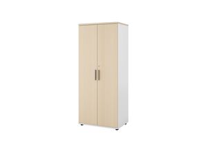 5905745101164 - Schrank Portland BxT 800 x 420 mm H 1845 mm Türhöhe 1770 mm weiß gebürstet   Birke kaiserkraft