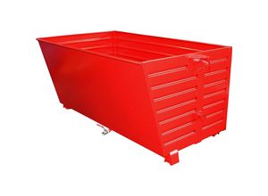 4052462039704 - eurokraft pro Späne-Stapelkipper BSL mit Lochblechboden Volumen 2 m³ feuerrot