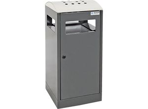 4031068156718 - Abfallsammler mit Ascher Volumen 40 l anthrazitgrau kaiserkraft