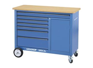 4010886948484 - Fahrbare Werkbank mit 308-teiligem Werkzeugsortiment BxT 1250 x 630 mm kaiserkraft