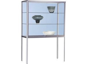 4061753002624 - eurokraft pro Vitrine Ausführung Schrankvitrine Breite 1500 mm 2 Schiebetüren schwer entflammbar