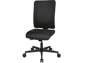 4014296953960 - eurokraft pro Bürostuhl V1 Flachsitz Kunststoff-Fußkreuz Rückenlehne netzbespannt schwarz