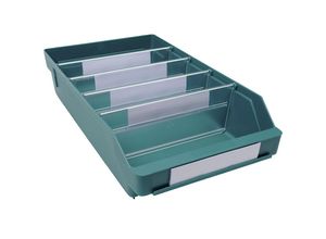 4250621500274 - Regalkasten aus hochschlagfestem Polypropylen grün LxBxH 400 x 240 x 95 mm VE 15 Stk STEMO