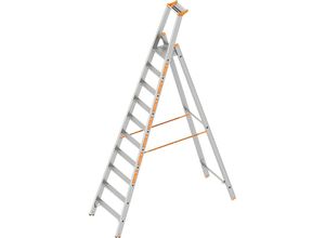 4035209337905 - Stufen-Stehleiter einseitig begehbar 10 Stufen inkl Plattform Layher