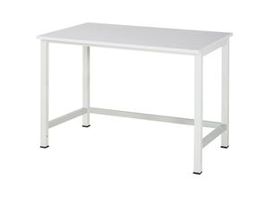 4040376150165 - Arbeitstisch für Arbeitsplatzsystem Serie 900 Höhe 825 - 1025 mm Spanplatte MF-beschichtet Breite 1250 mm RAU