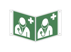 4061466027679 - Rettungszeichen Öffentliche Rettungsausrüstung VE 10 Stk Kunststoff Nasenschild 150 x 150 mm