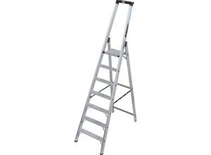 4009199135056 - Schwerlast-Stehleiter einseitig begehbar bis 225 kg 7 Stufen inkl Plattform KRAUSE