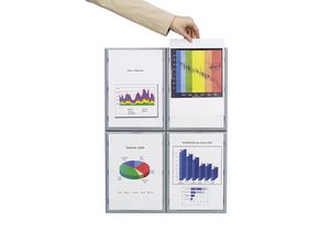 3660141880038 - Certeo - Infodisplay 237 x 322 x 23 cm (b x h x t) din A4 inkl doppelseitigem Klebeband 4 St Pack