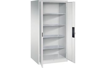 4064615166373 - Werkstatt-Schwerlastschrank Breite 930 mm Tiefe 800 mm Tür lichtgrau C+P