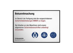 4060081702787 - MADRID Black Line™ Wegweiser DIN A4 quer HxB 2125 x 2995 mm schwarz kaiserkraft
