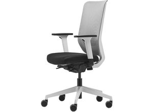 0753626141557 - Bürostuhl to-sync work mesh pro white schwarz weiß mit Armlehnen bis 125kg 0753626141557 Dauphin