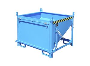 4052462014527 - Silobehälter SGK 50 Zugseil-Entleerung L 1000 x B 1200 x H 935 mm 05 m³ bis 750 kg Stahlblech Lichtblau