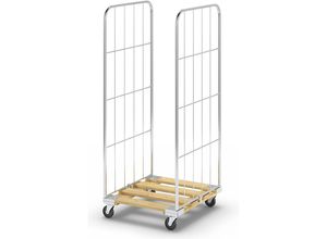 4053137100071 - Rollbehälter XXL mit Holz-Rollplatte Außen-BxT 720 x 810 mm kaiserkraft