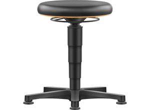 4016849952222 - Hocker Allround mit Gleitern Kunstleder Farbring orange bimos