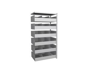 4250623716109 - Schüttgut-Regal Regalhöhe 2000 mm Anbauregal BxT 1010 x 635 mm hofe