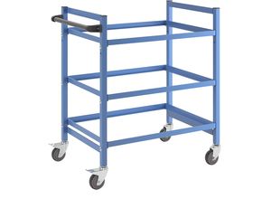4054666004472 - eurokraft pro Kommissionierwagen LxBxH 970 x 610 x 1045 mm 3 Etagen