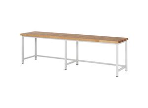 4061753260215 - eurokraft pro Werkbank Gestellbauweise Serie 8000 ohne Ausstattung BxT 3000 x 700 mm