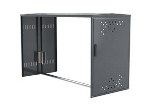 4250366534909 - WSM Fahrradbox Anbauelement mit Giebeldach ohne Seitenwand