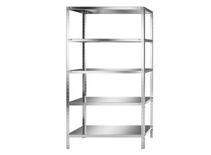 4021177029133 - Edelstahlregal Regalhöhe 2000 mm Grundregal Breite x Tiefe 1100 x 600 mm kaiserkraft