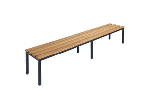 4250618238548 - Garderobenbank einseitig Buchenholzleisten Länge 2000 mm Wolf