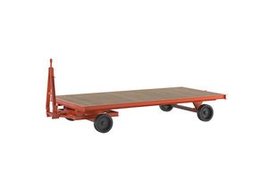 4260267061121 - Schlepperanhänger 4-Rad-Doppel-Drehschemel-Lenkung Tragfähigkeit 8 t Ladefläche 40 x 20 m Vollgummireifen kaiserkraft