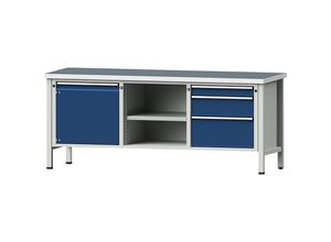 4014641048358 - Werkbank Gestellbauweise Serie V 1 Tür 540 mm 3 Schubladen Universalplatte Teilauszug ANKE