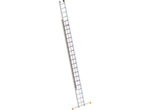 4035209004227 - Alu-Seilzugleiter 2-teilig ausziehbar inkl Traverse 2 x 20 Sprossen Layher