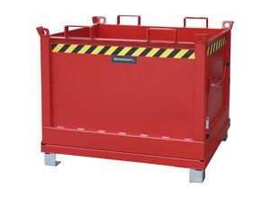 4061753120793 - eurokraft pro Klappbodenbehälter Volumen 075 m³ feuerrot RAL 3000