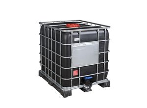 4061753255426 - IBC-Container RECOBULK mit UV-Schutz UN-Zulassung Volumen 1000 l auf PE-Palette NW Öffnung 225 mm   NW Auslauf 80 mm kaiserkraft