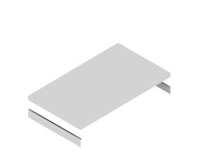 4250623751155 - Fachboden verzinkt inkl Auflagetraversen BxT 1025 x 600 mm hofe